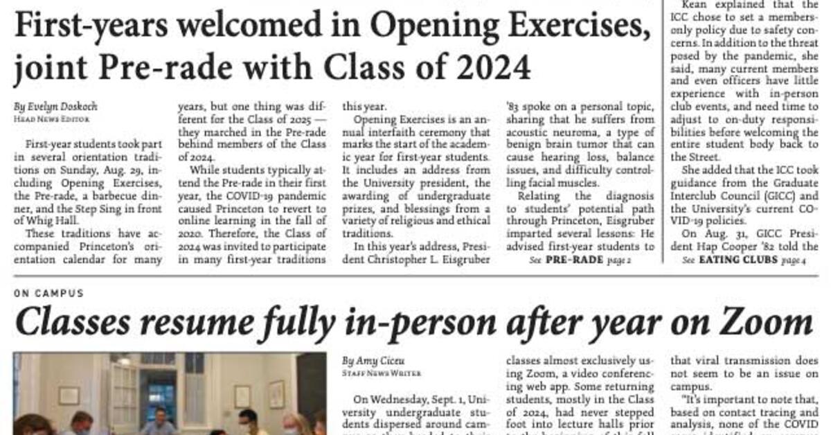 Princetonian Drops Daily Print Issues, Shifting Online | Princeton ...
