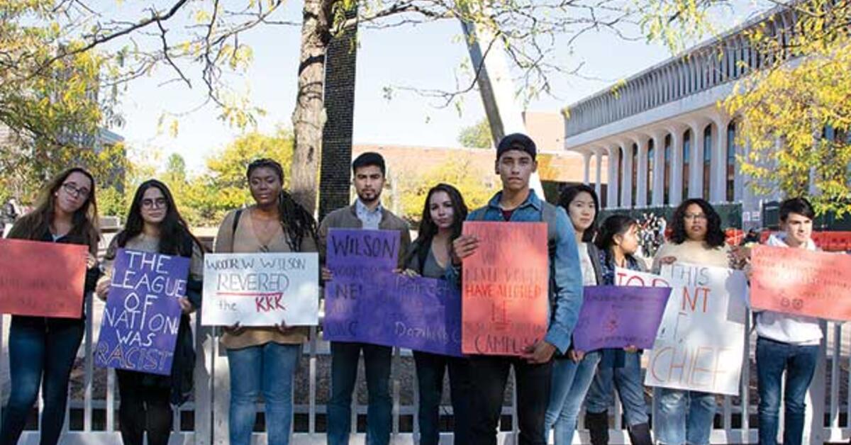 Born Out of Debate Over Wilson’s Legacy, Marker Is Dedicated Amid ...