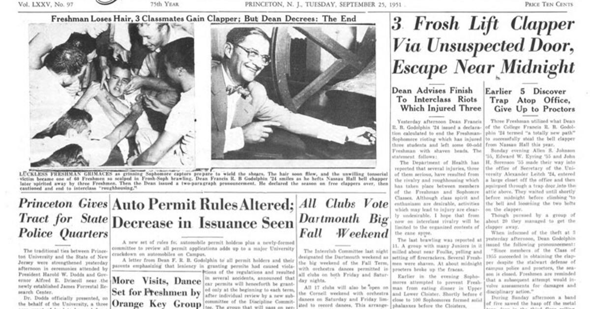 Stealing the clapper, 61 years ago | Princeton Alumni Weekly