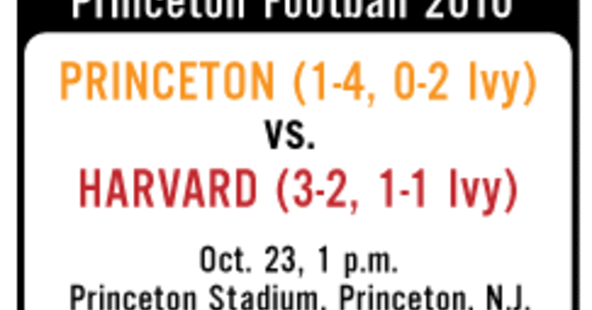 Football preview: Princeton vs. Harvard | Princeton Alumni Weekly